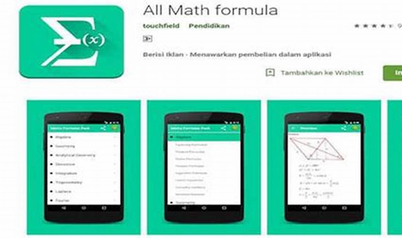 Aplikasi Pembuat Formula Matematika Terbaik | Akurat, Lengkap, dan ...